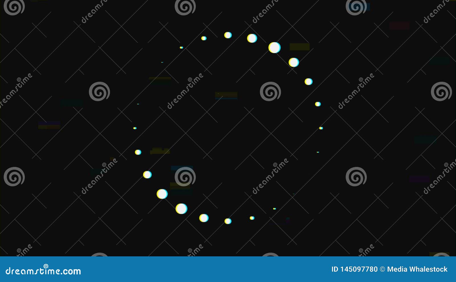 Abstract Animation of Large and Small White Bubbles Moving on the ...