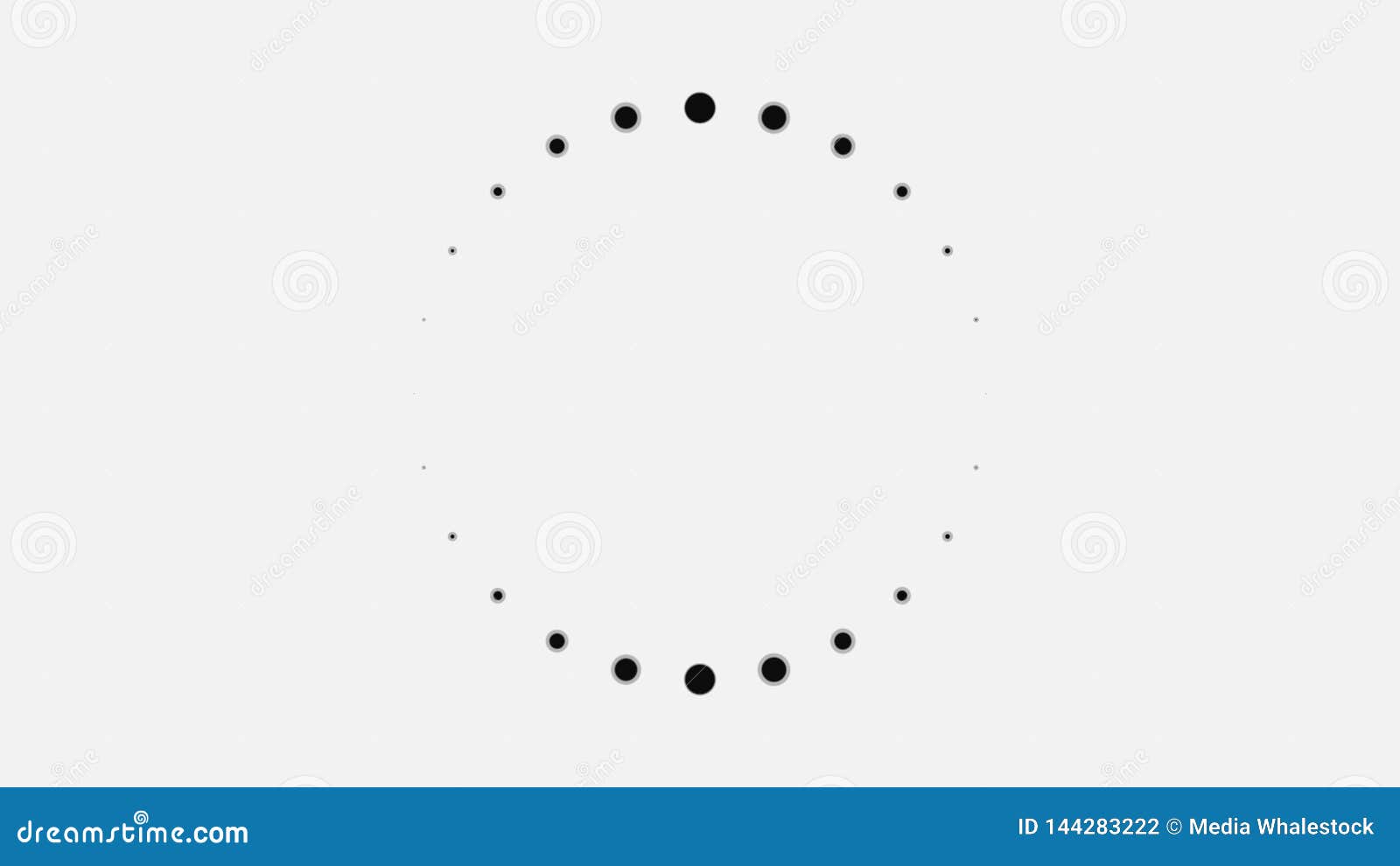Abstract Animation of the Loading Small Circles Icon on White ...