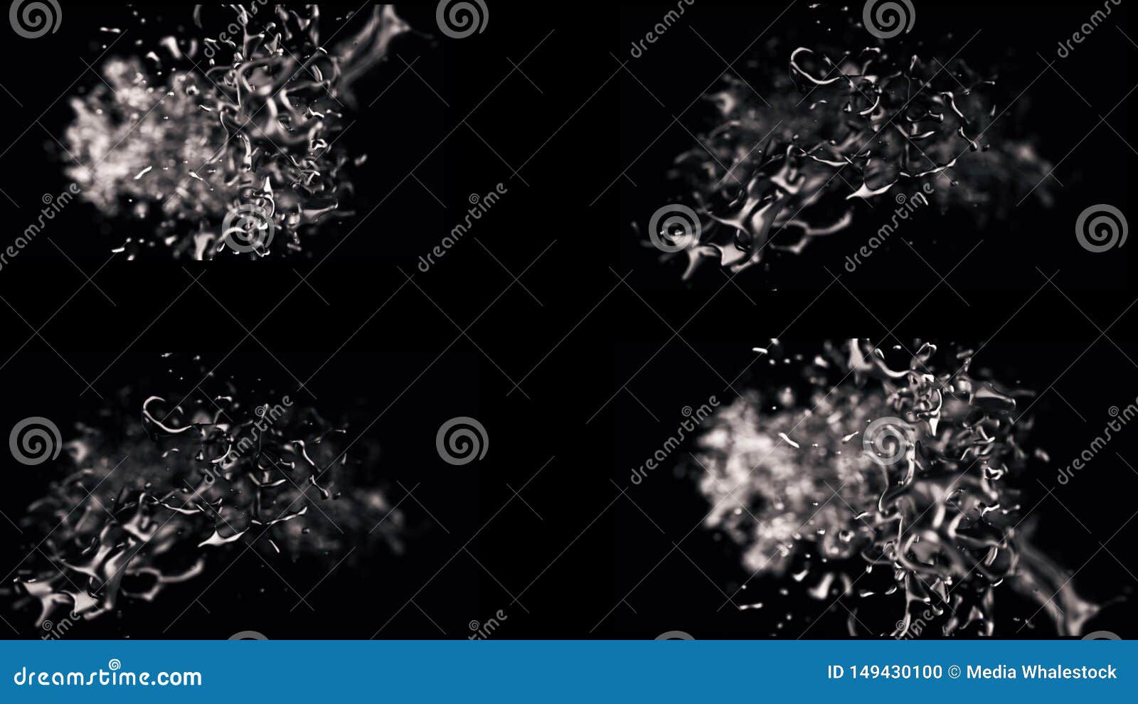 Abstract Animation of Motionless Splashes of Milk and Water Rotating on ... Abstract Animation of Motionless Splashes of Milk and Water Rotating on ...