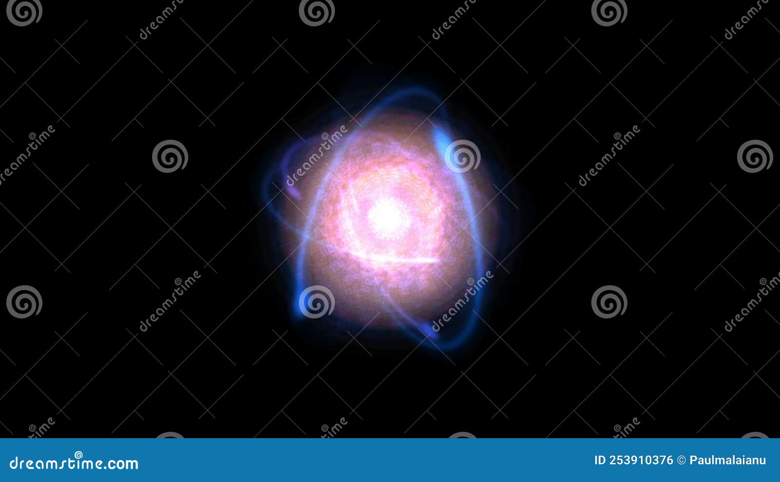 Abstract Animation with a Moving Atom Stock Footage - Video of channel ...