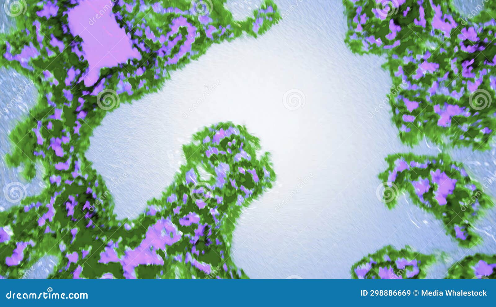 Abstract Animation of Moving Spots with Virus Dots. Motion Stock ...