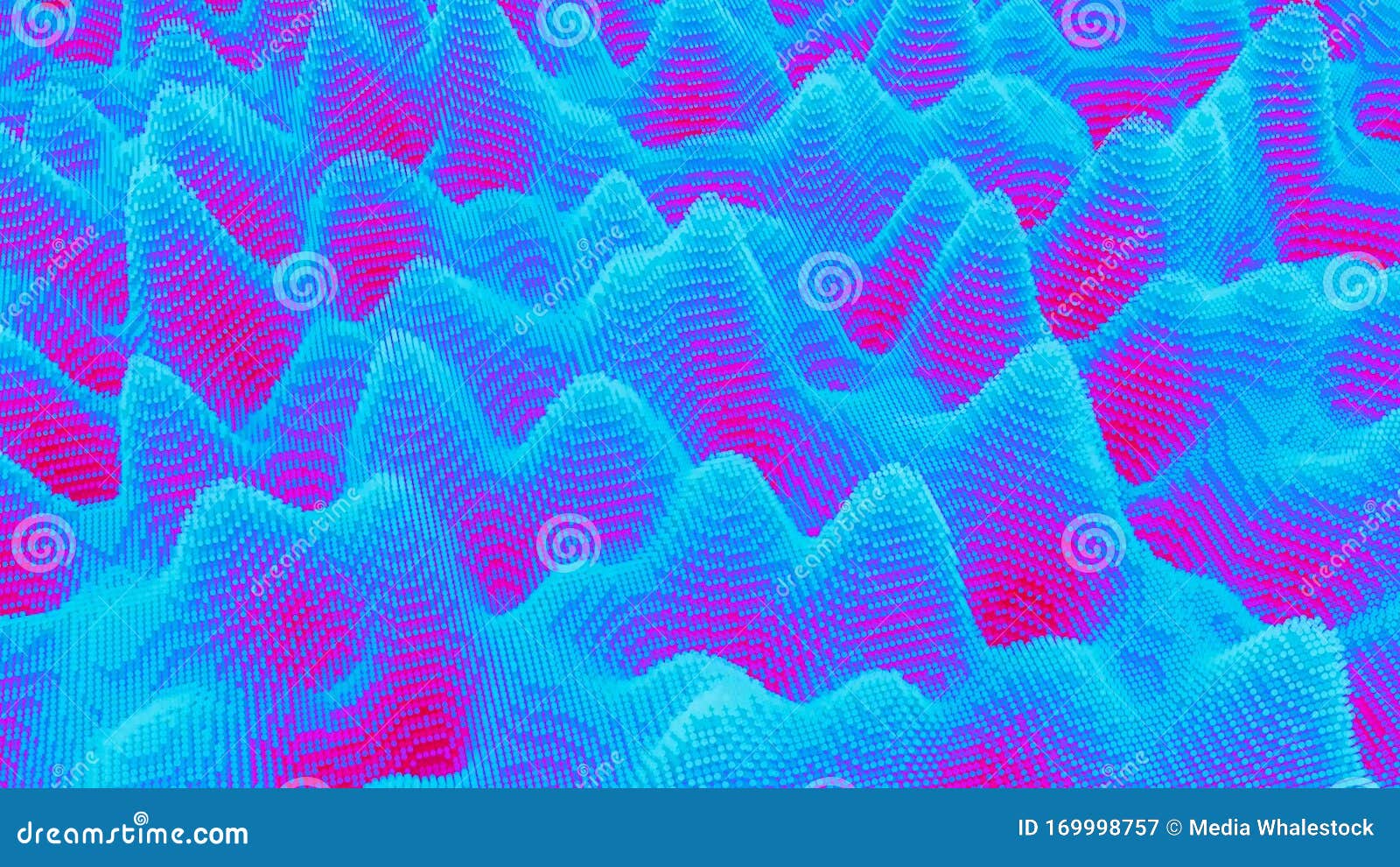 Abstract Animation of Pixel Moving Surface. Animation. Undulating Color ...