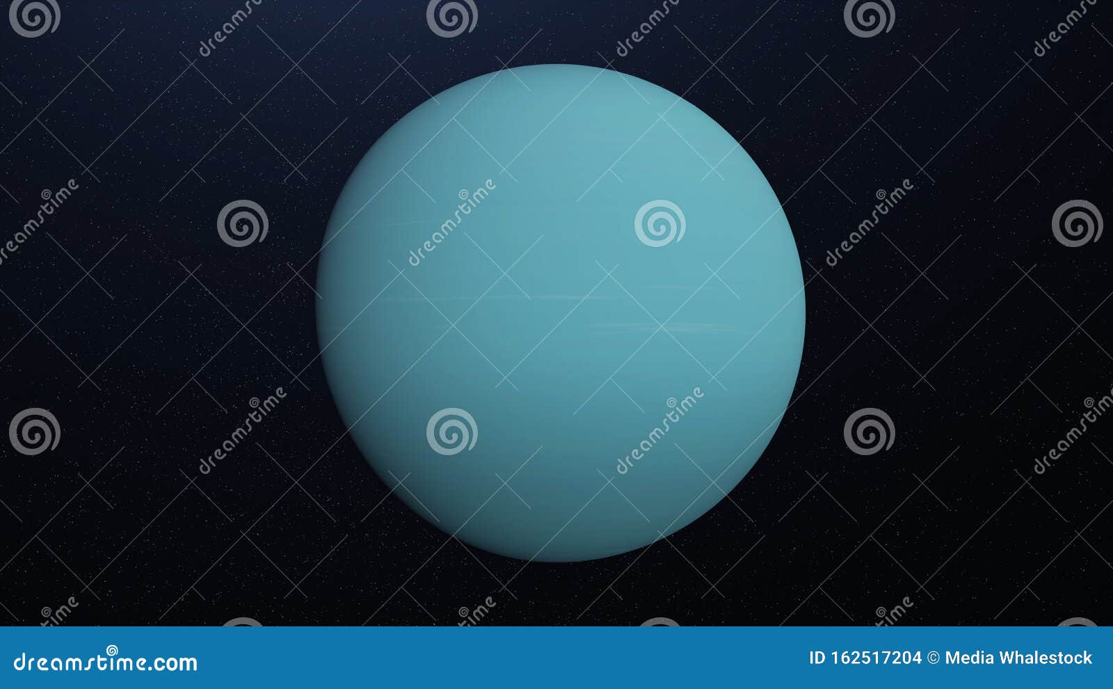 Abstract Animation of Planet Uranus. Animation Stock Illustration ...