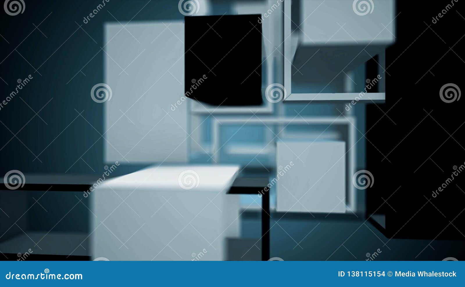 Abstract Animation of Rotating Rectangular Design. Elements of ...