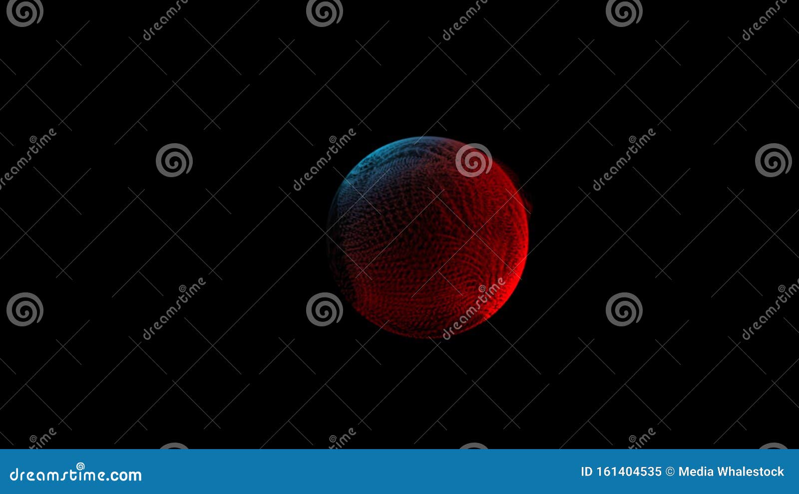 Abstract Animation of Rotating Sphere Decaying into Multicolored Moving ...