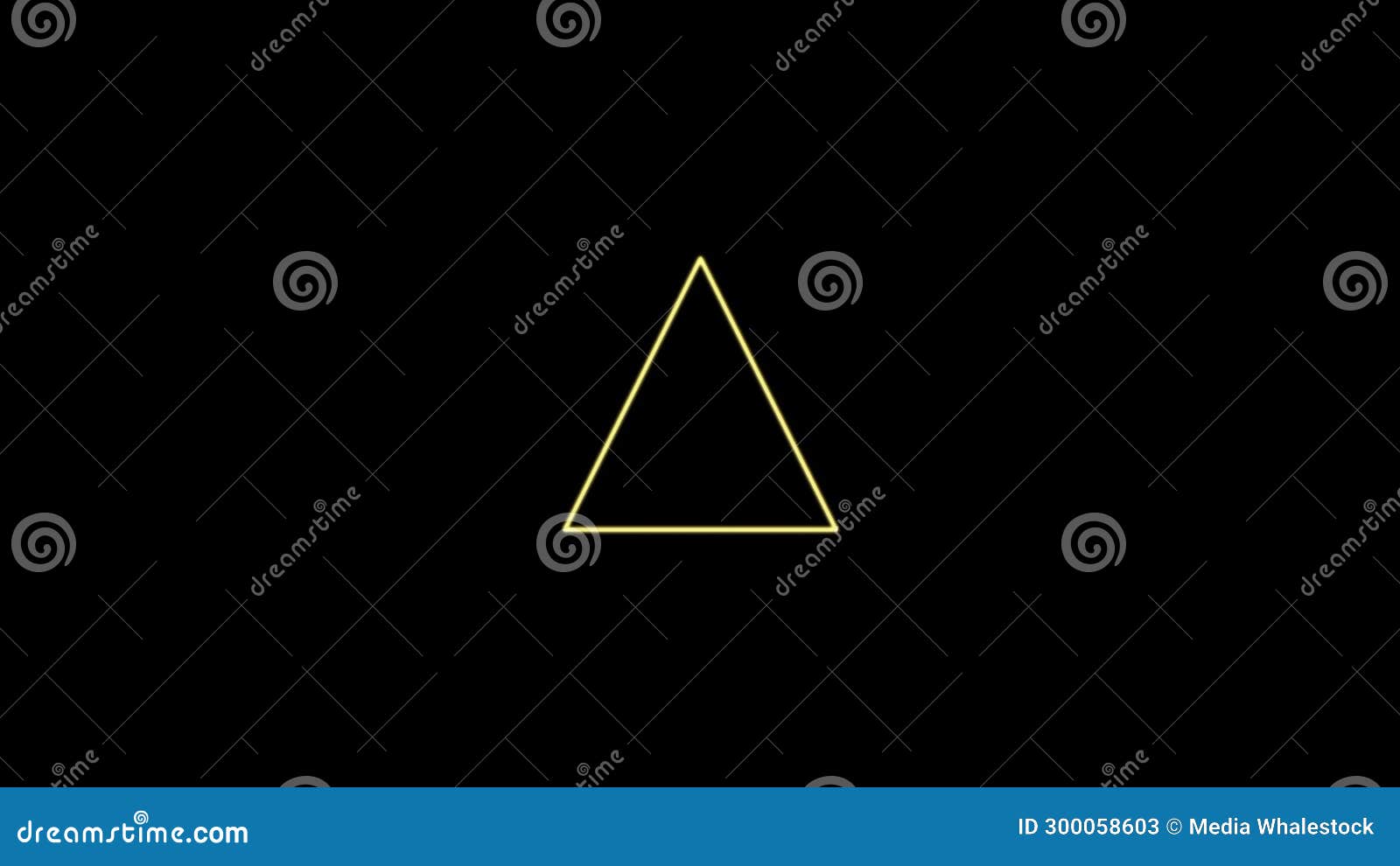 Abstract Animation with Rotating Triangles on a Black Background ...