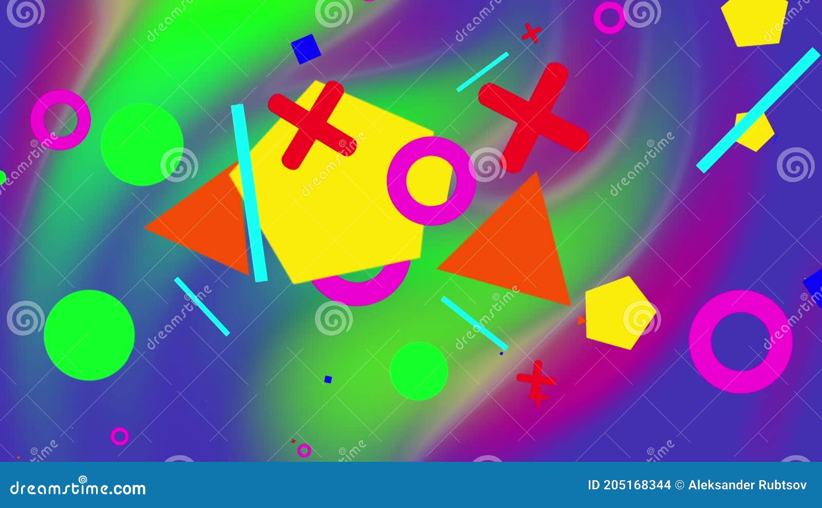 Abstract Animation. Simple Forms. Loopable Sequence. Geometric Stock ...