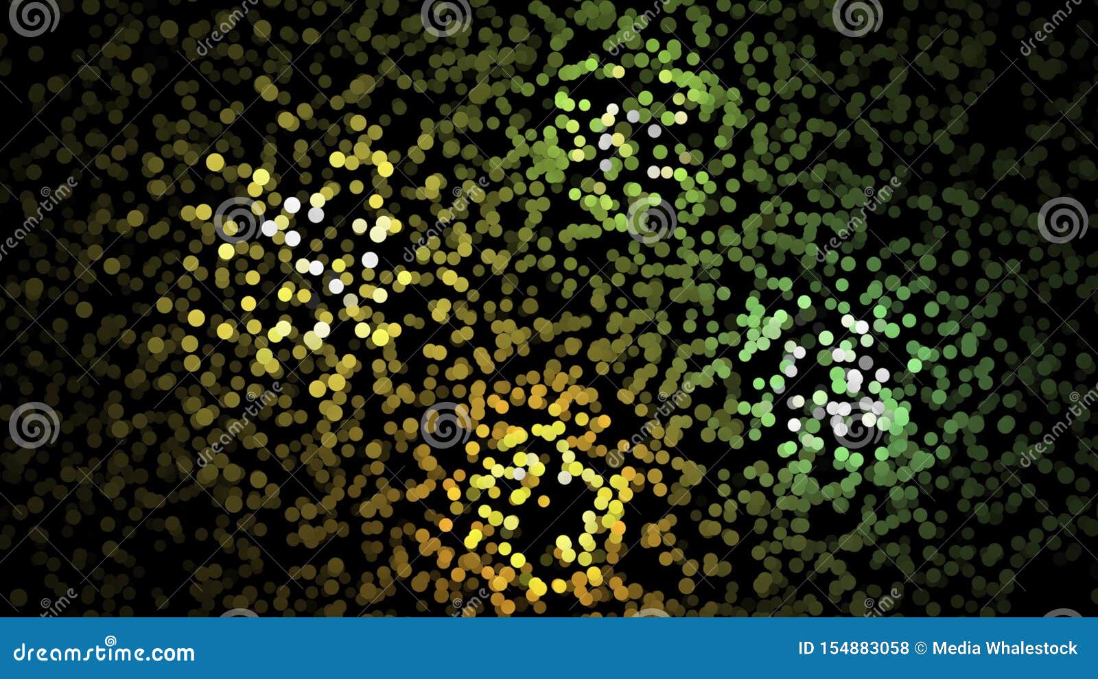Abstract Animation of Small Colorful Particles Chaotically Moving on ...