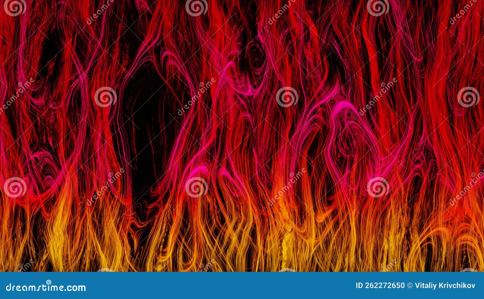 Abstract Animation Texture Like a Fire or a Stream on Black Background ...