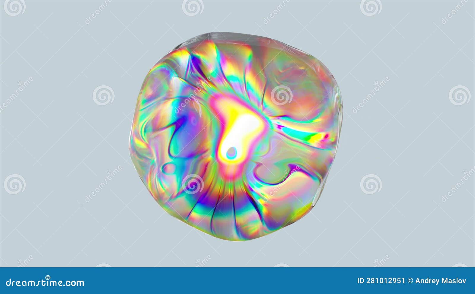 Abstract Animation of a Transparent Sphere in the Process of ...