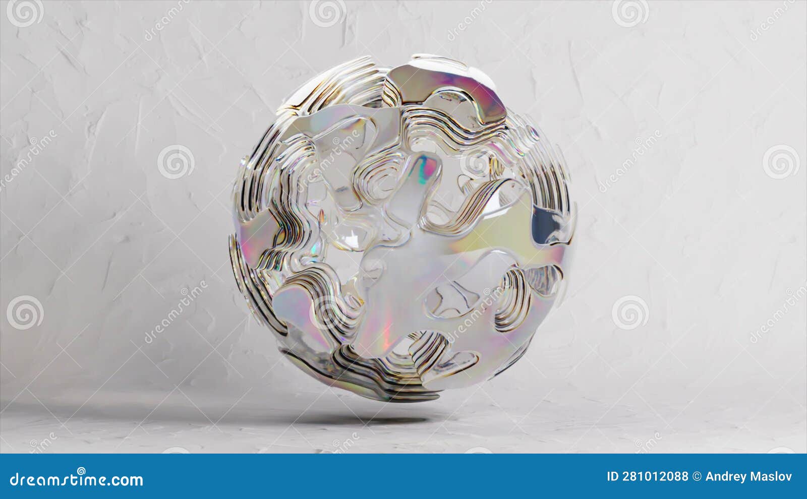 Abstract Animation of a Transparent Sphere in the Process of ...