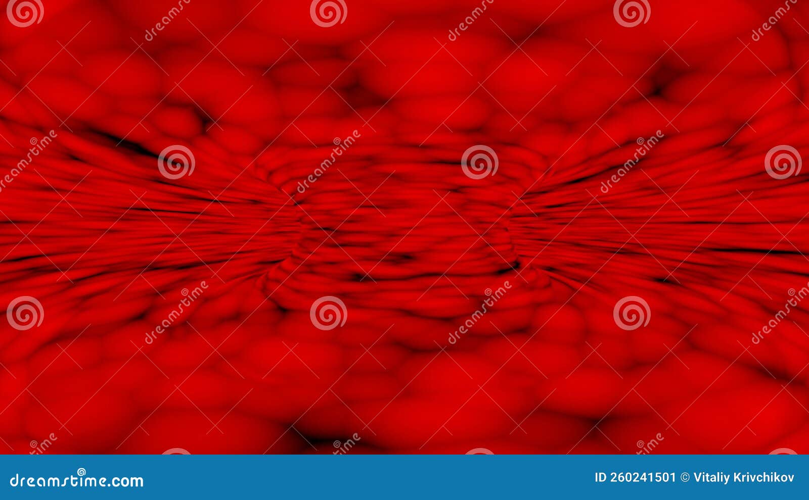 Abstract Animation Twisted Torus Shape Red and Dark Glowing and ...