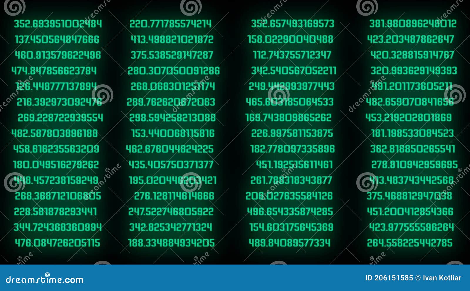 Abstract Animation Of Typing Program Code On Device Screen Hacker
