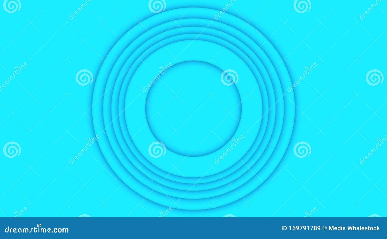 Abstract Animation of Vibrating Circles on Colored Background ...