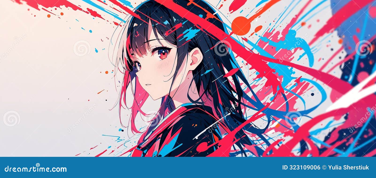 Abstract Anime Background, Manga Style, LOFI, Colorful Wallpaper ...
