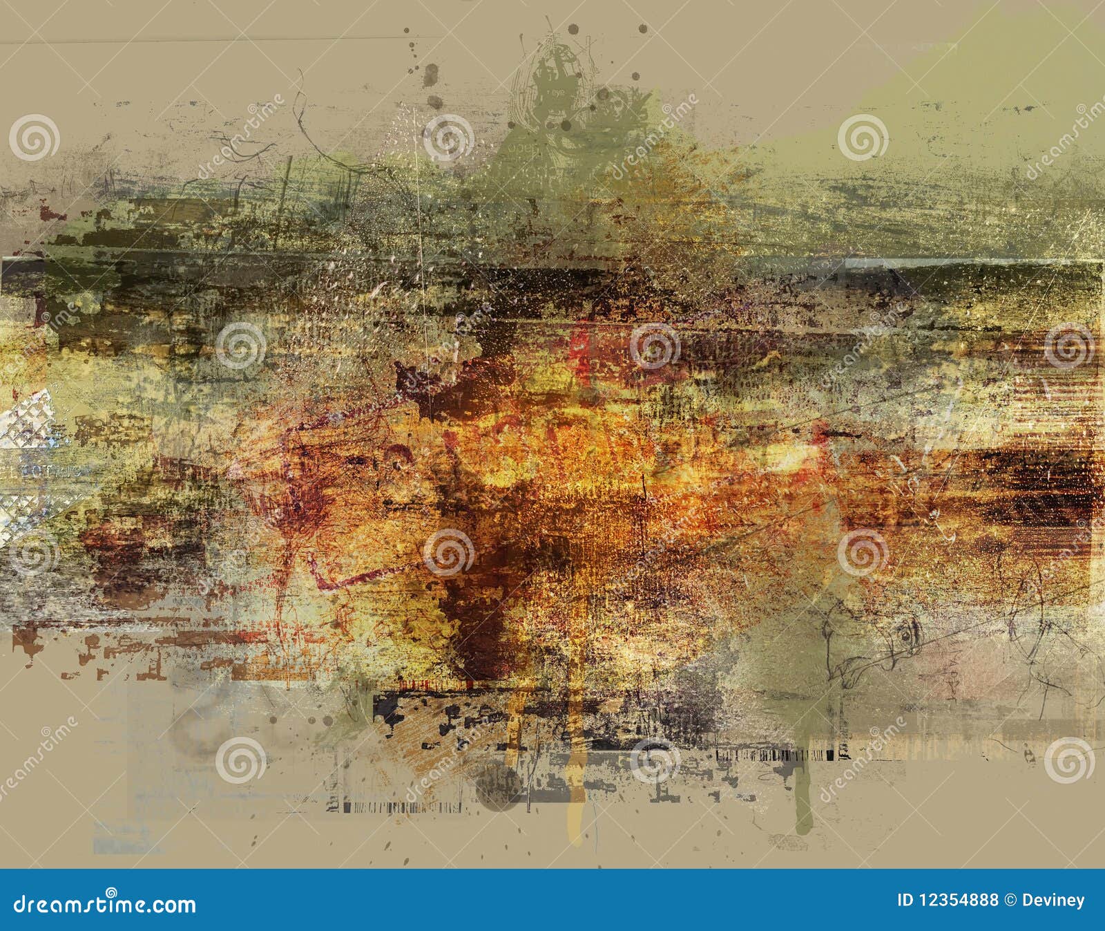 Abstract Antique Background Stock Illustration - Illustration of grunge ...