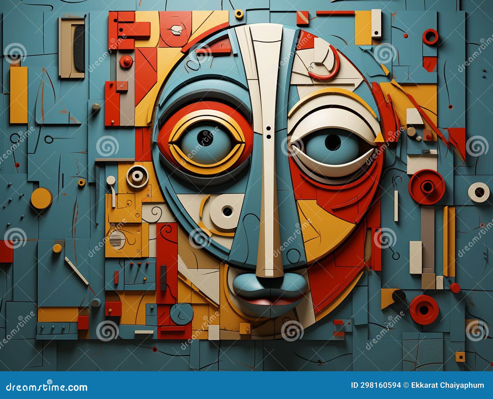 Abstract that Appears in the Face of an Unbalanced Baboon Monkey Stock ...