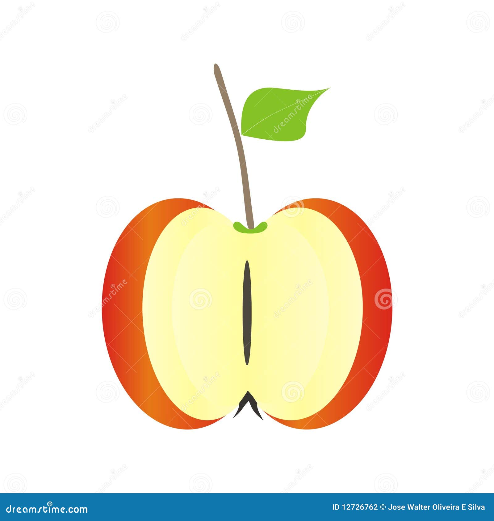 Abstract apple stock vector. Illustration of sliced, nutritive - 12726762