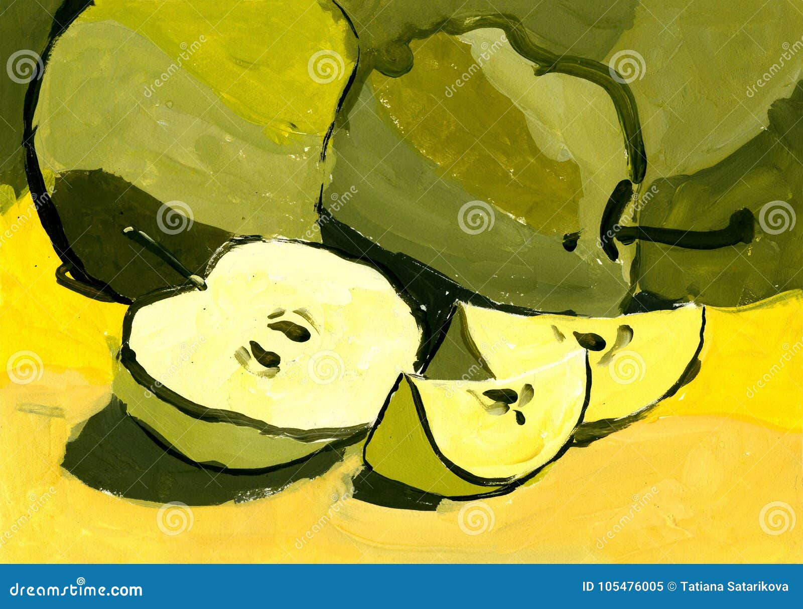Abstract Apples. a Slice of Apple Stock Illustration - Illustration of ...