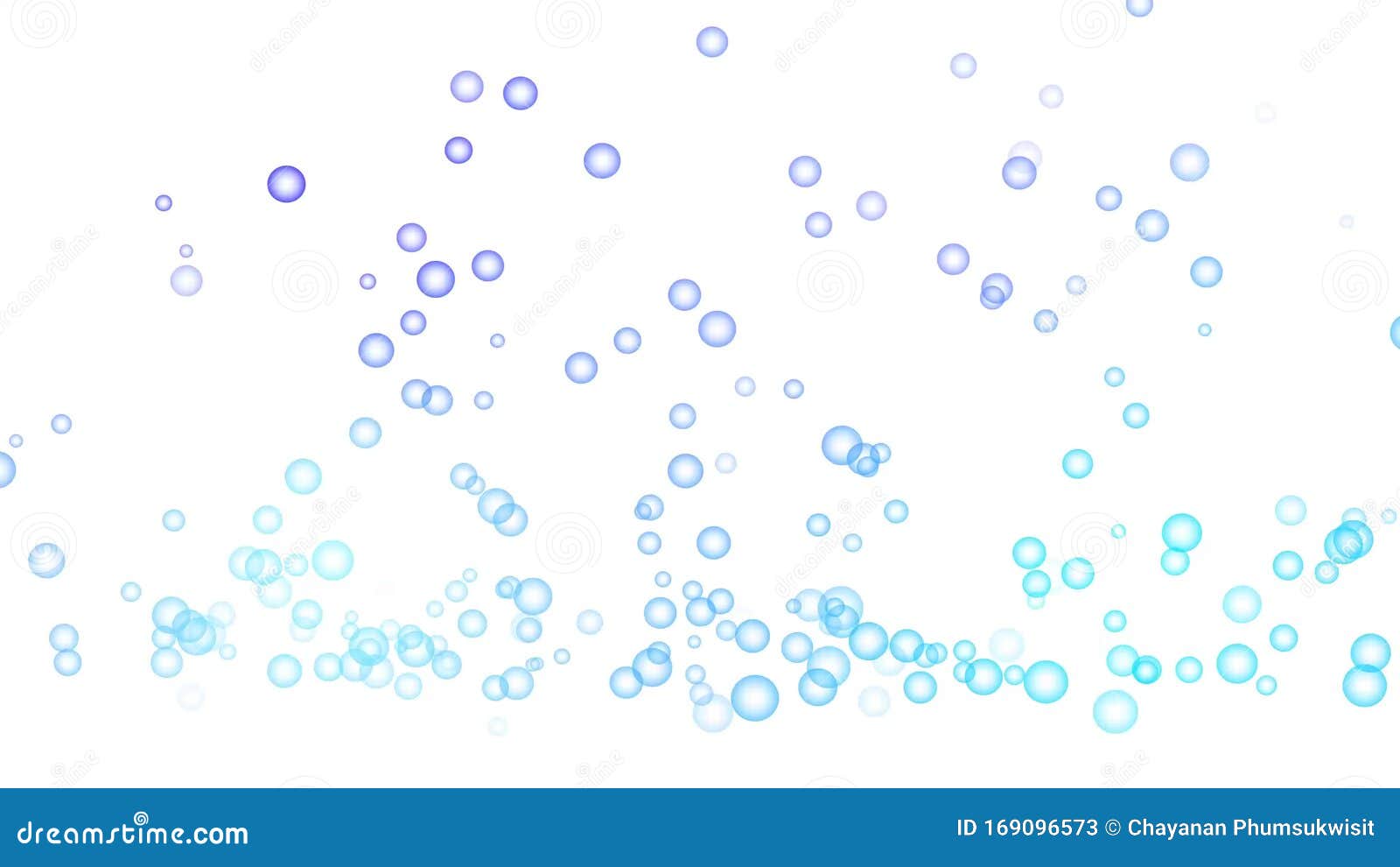 Abstract Aqua Water Bubbles Floating Floor Bounce Isolated Background ...