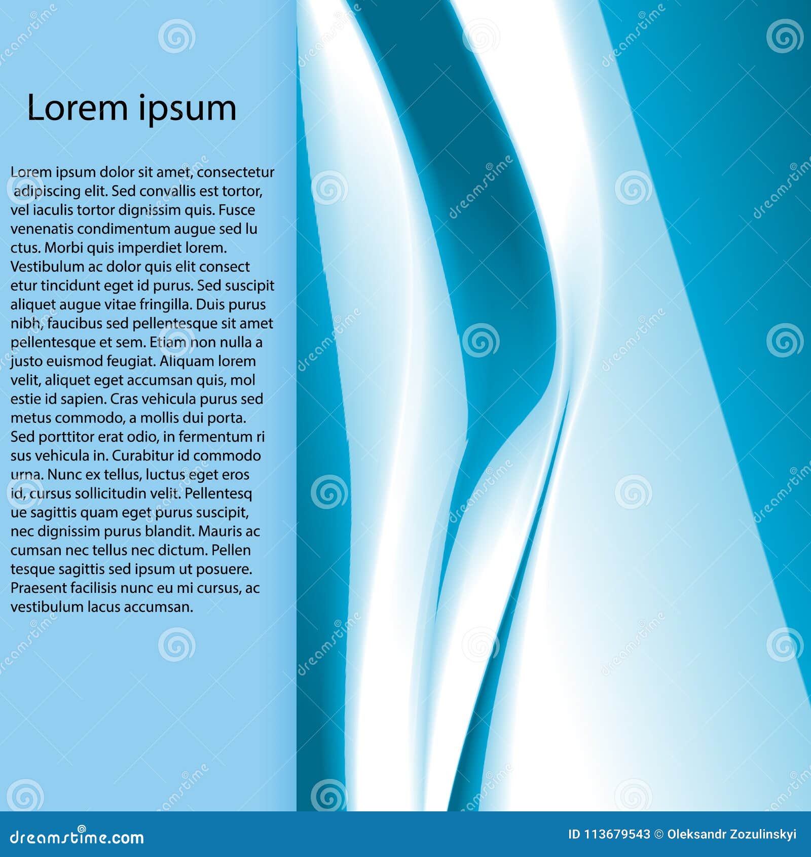 Abstract aqua wave. Vector stock vector. Illustration of graphic ...