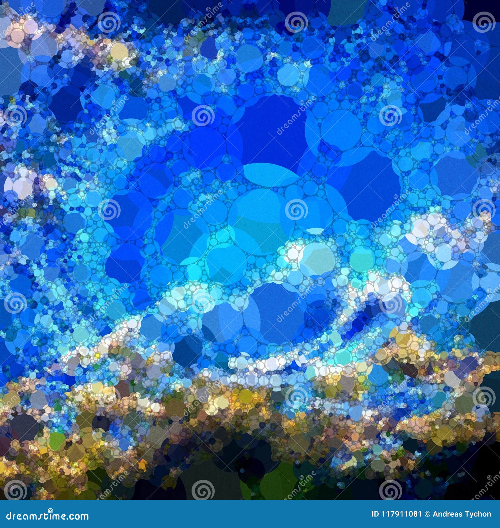 Abstract Aquatic Background Stock Illustration - Illustration of ...