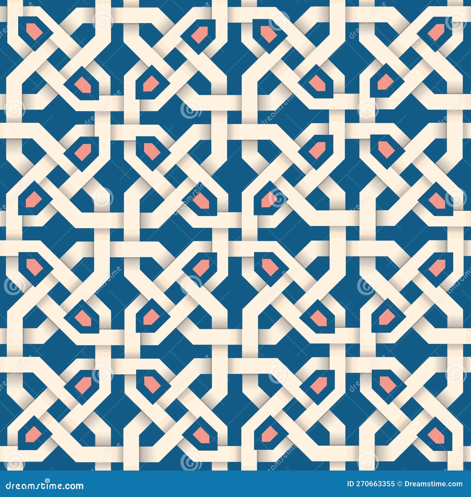 Abstract Arabesque Line Seamless Pattern in Celtic Style. Stylish ...