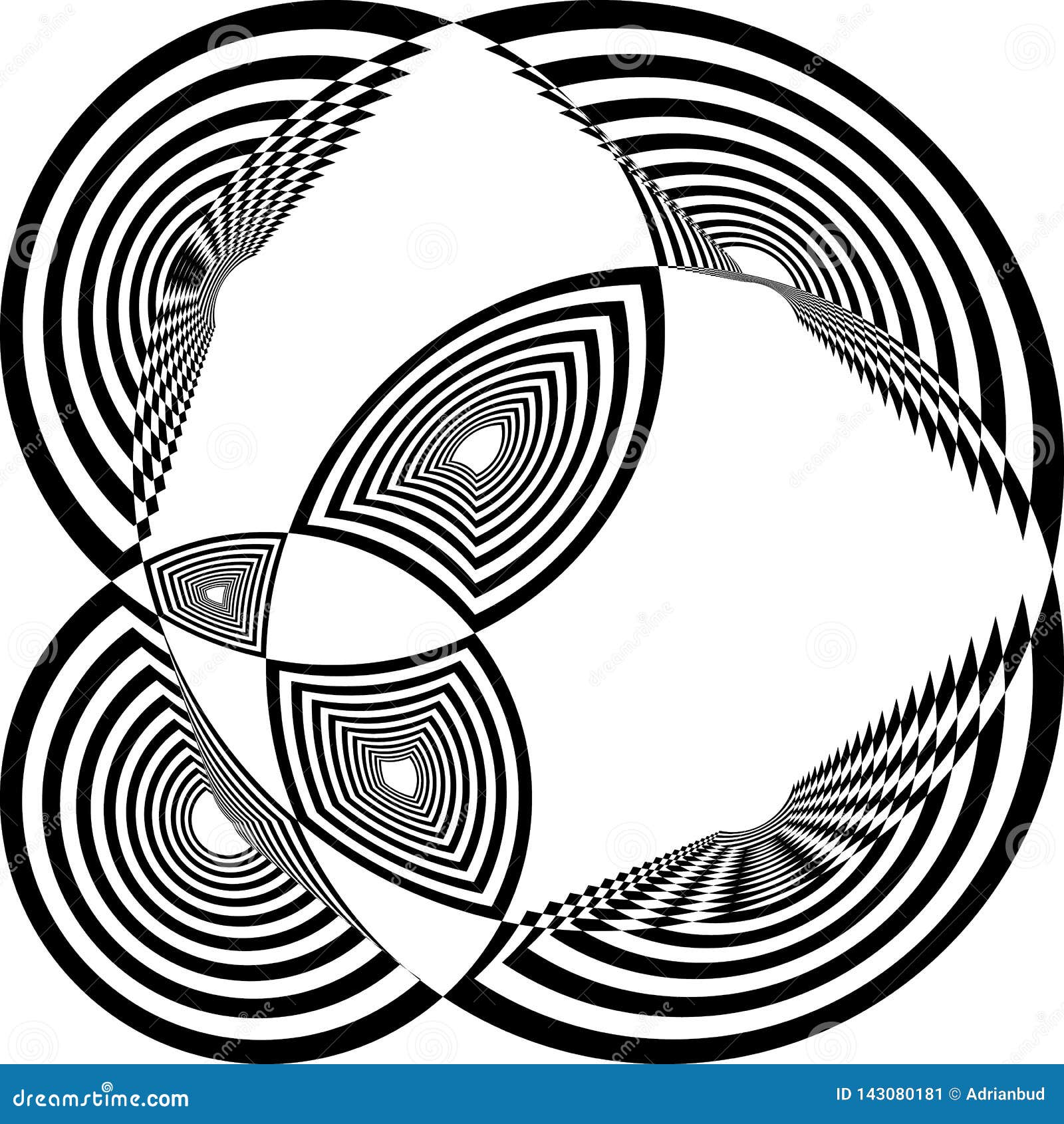 Abstract As A Pseudo 3D Pattern Stock Illustration | CartoonDealer.com ...