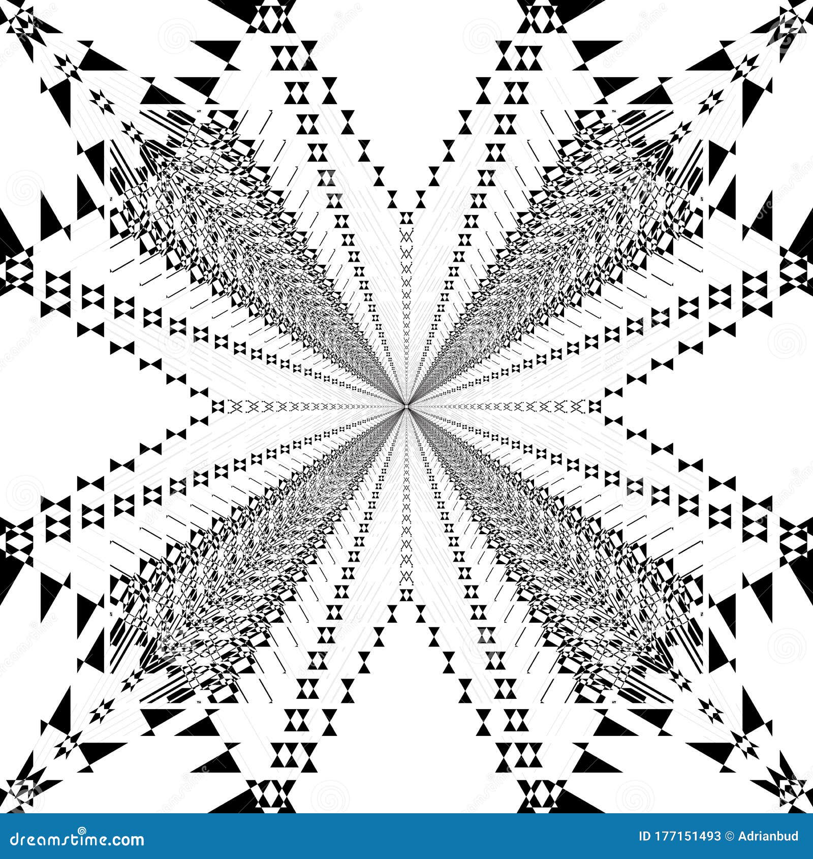 Abstract Arabesque Spider Like Structural Illusion Negative Space ...