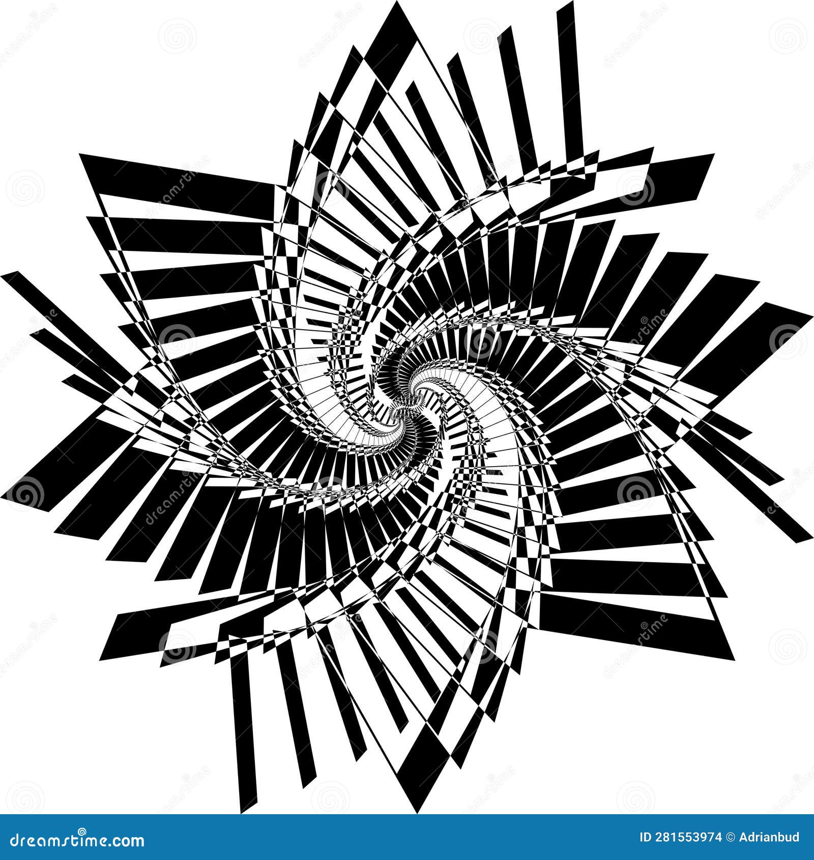 Abstract Arabesque Tower Like Elicoidal Stairs Project Stock ...