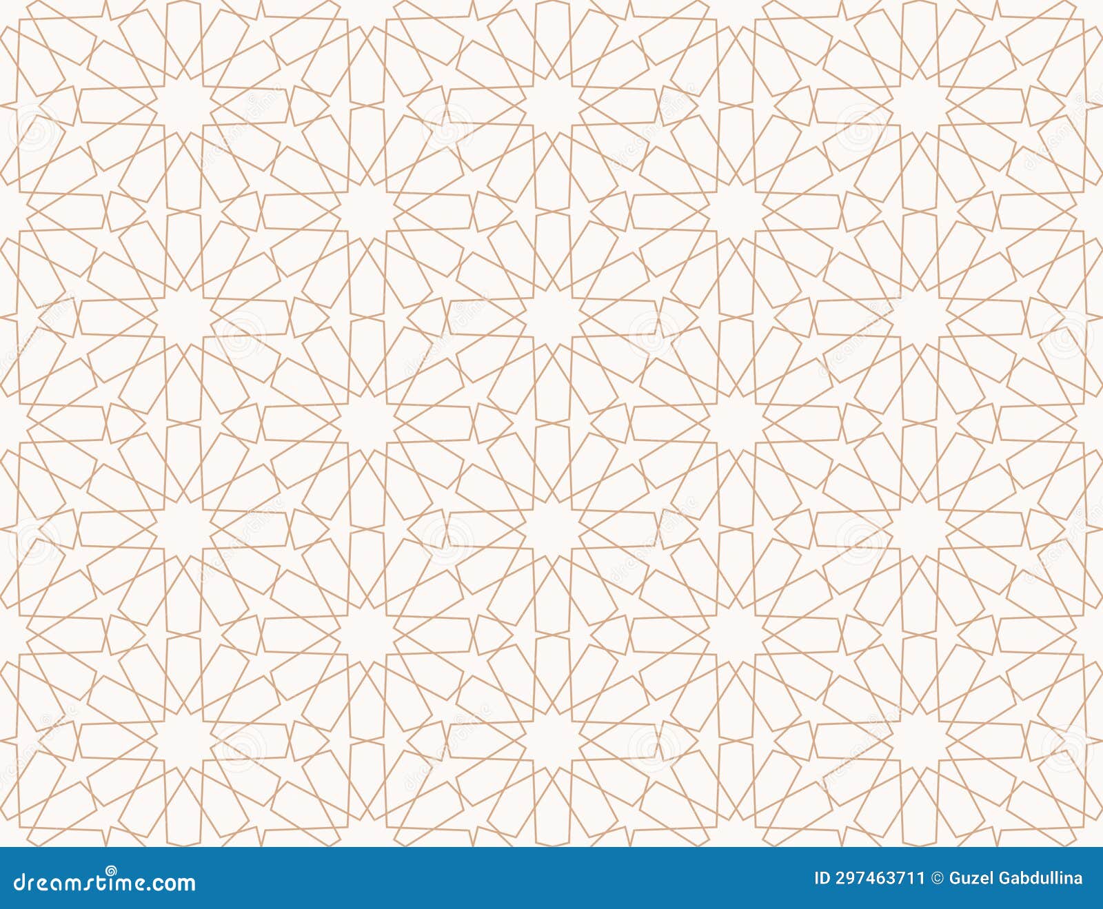 Abstract Arabic Geometric Pattern with Crossing Thin Lines. Ornate ...
