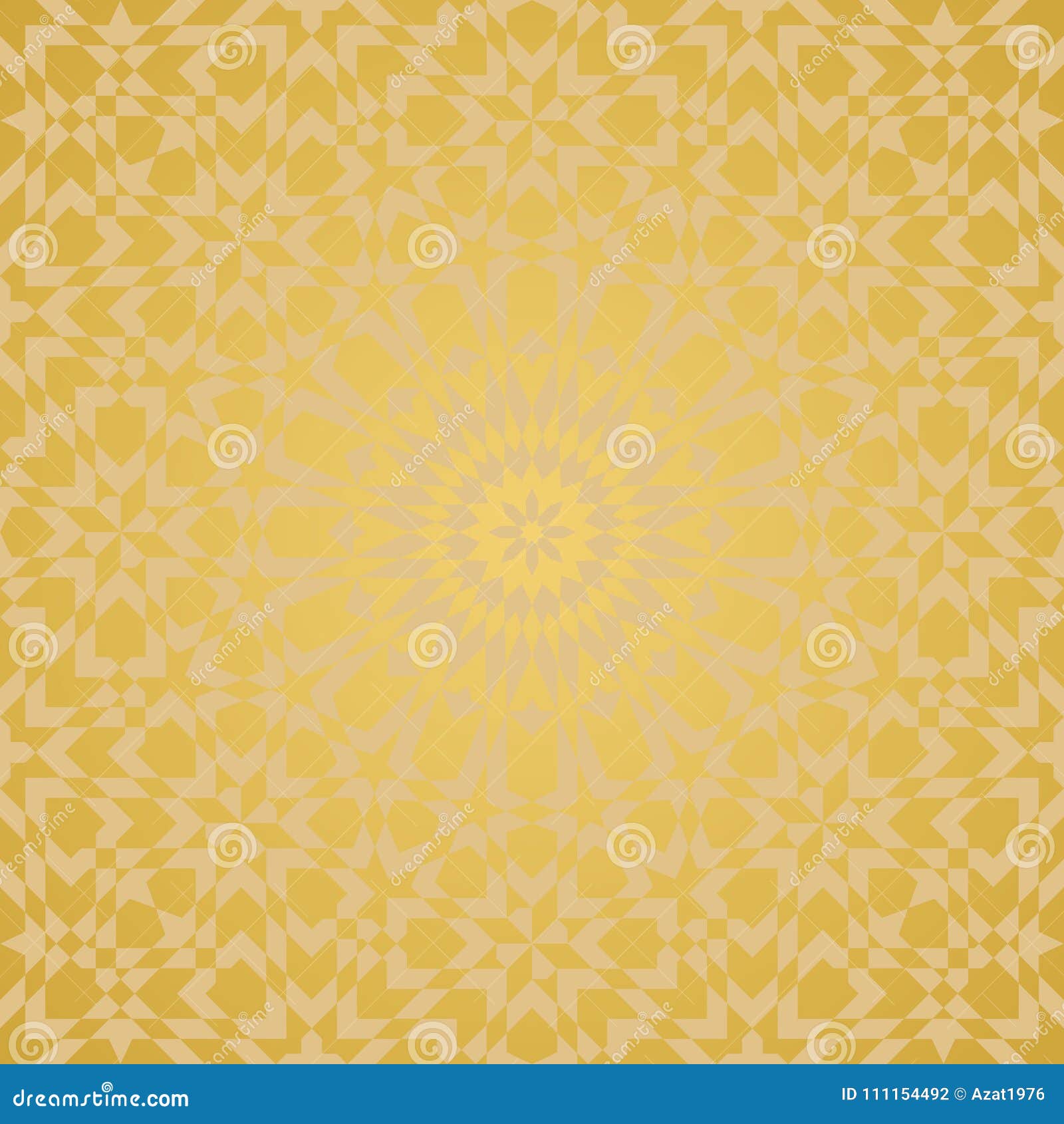 Abstract Arabic Greeting Card Template with Arabic Pattern. Stock ...