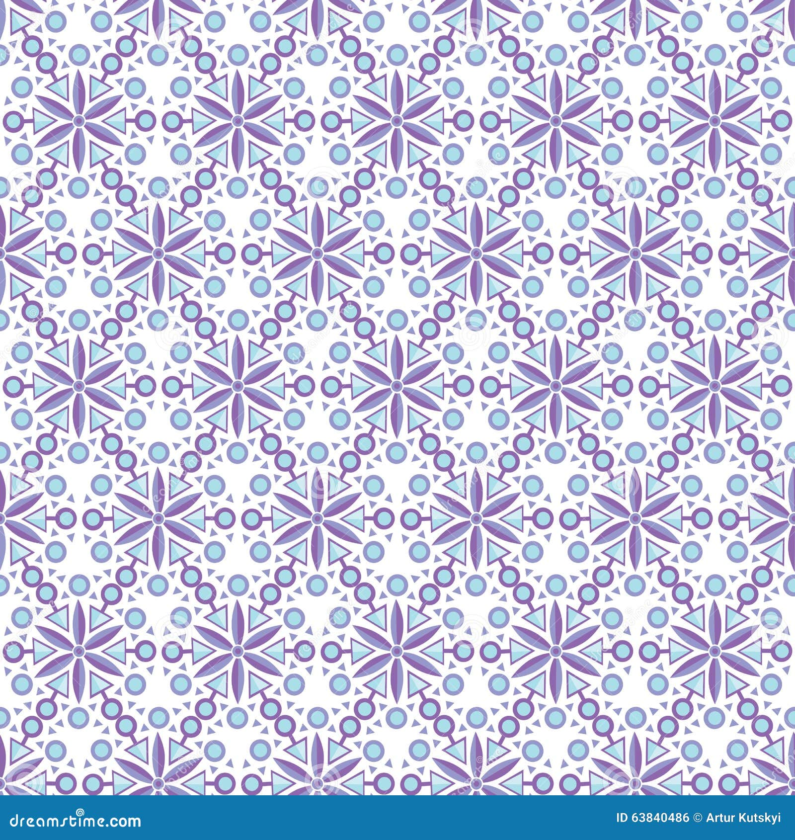 Abstract Arabic Islamic Seamless Geometric Radial Pattern. Vector Stock ...