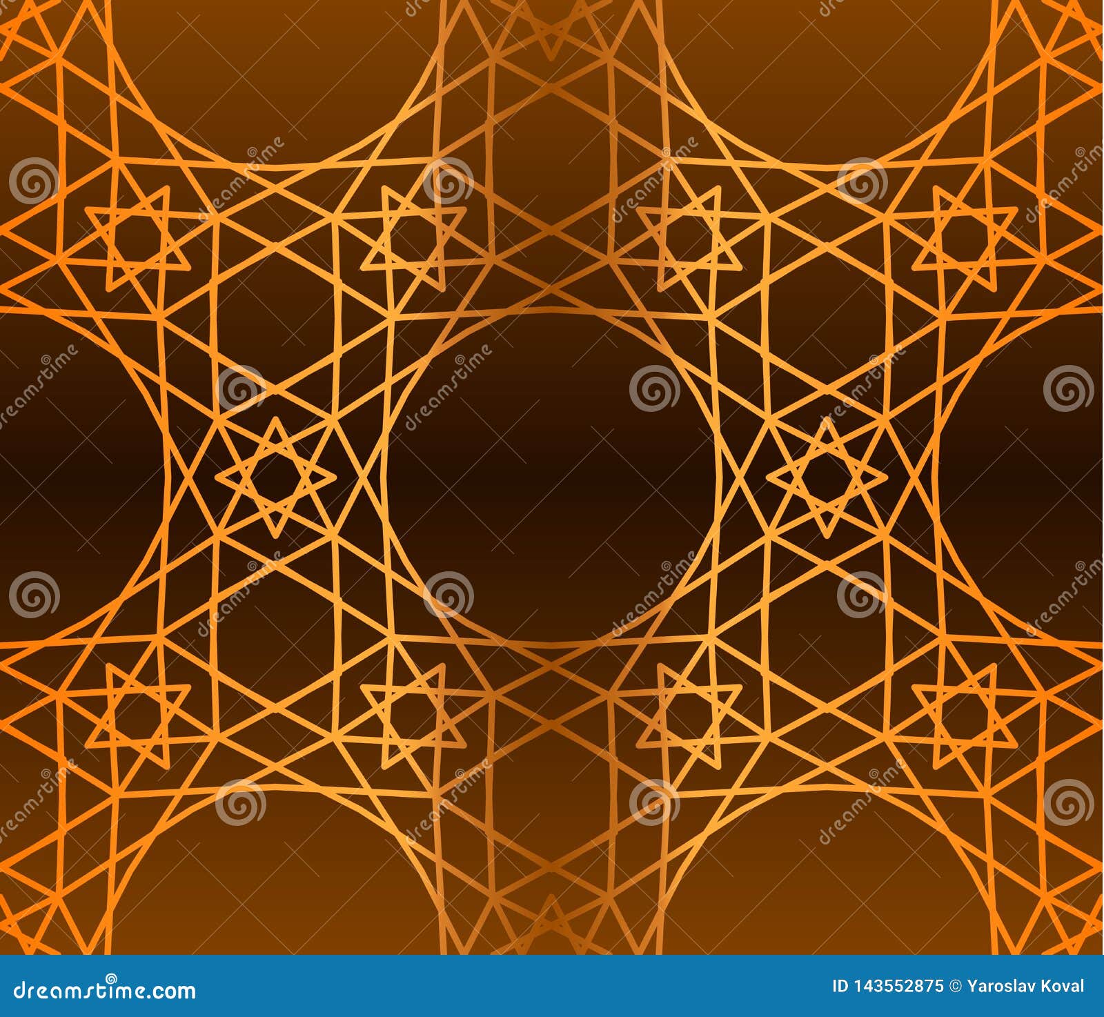 Abstract Arabic Seamless Pattern with Star Array Stock Illustration ...
