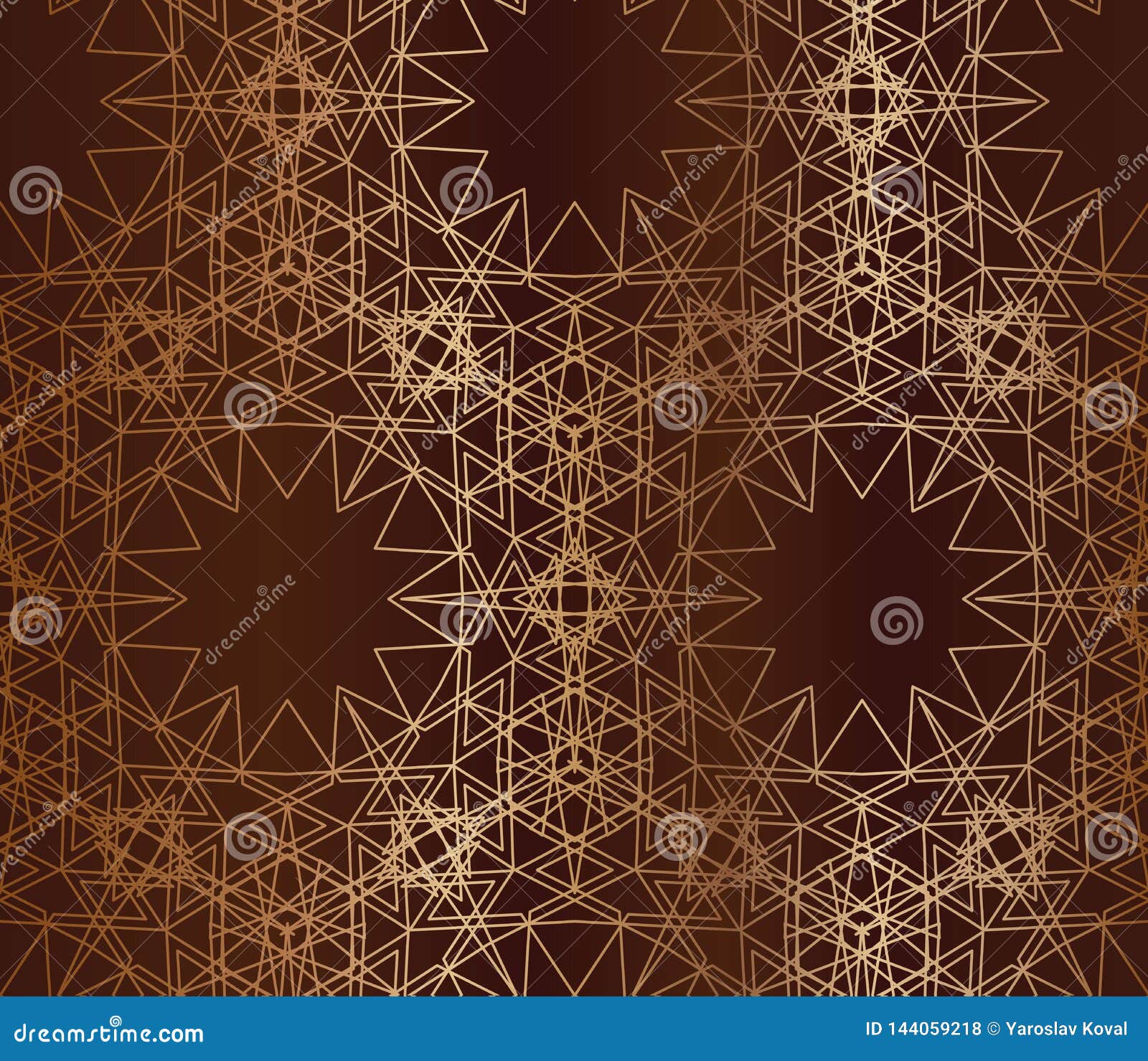 Abstract Arabic Seamless Pattern with Star Array Stock Illustration ...