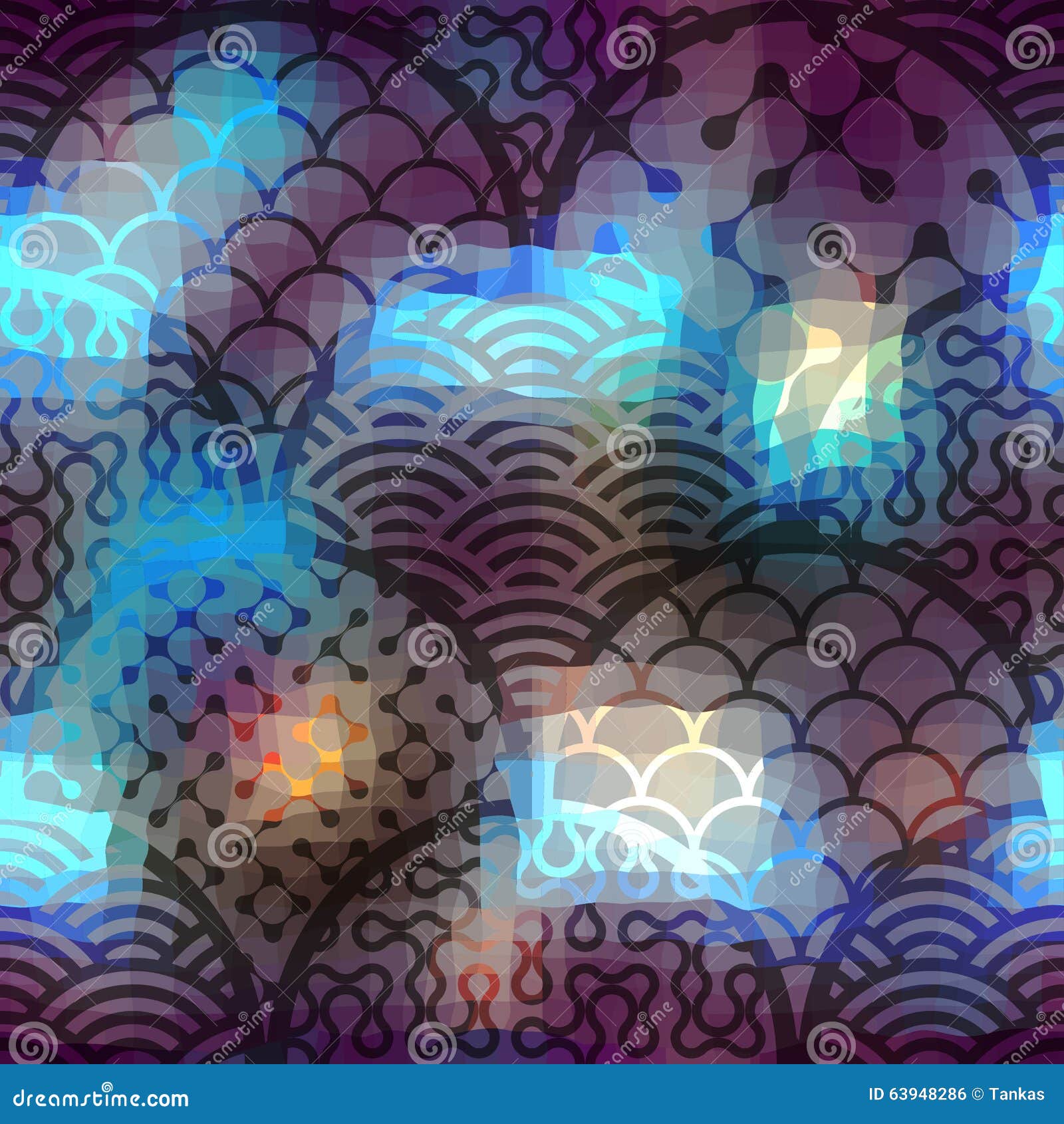 Abstract arc pattern stock vector. Illustration of repetition - 63948286