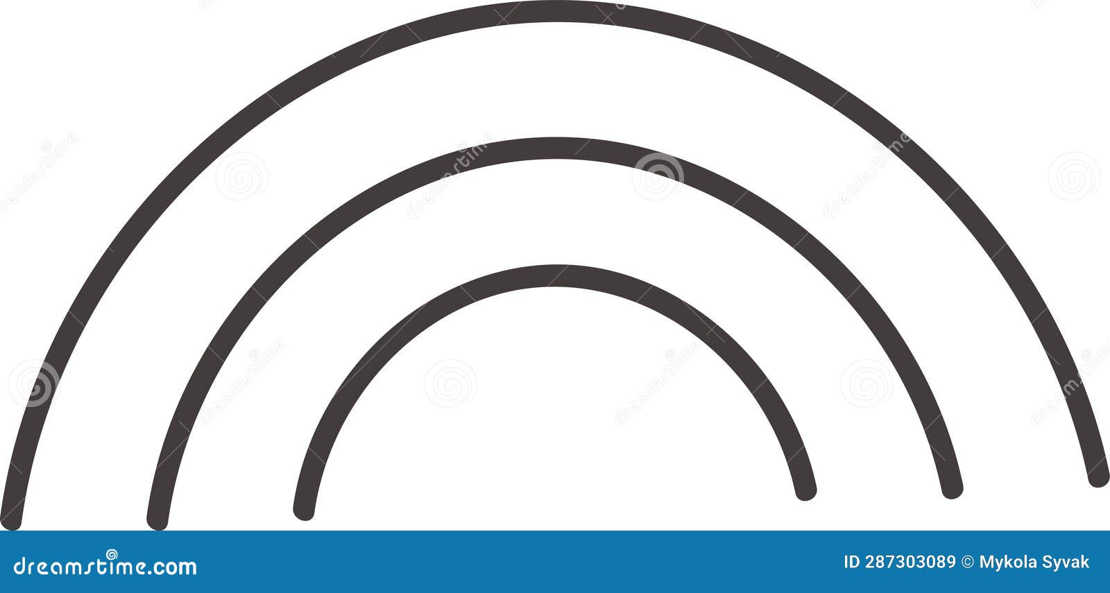 Abstract Arch Lines stock illustration. Illustration of print - 287303089