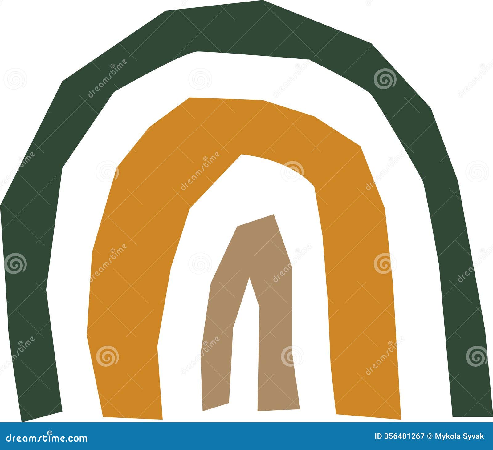 Abstract Arch Lines stock illustration. Illustration of black - 356401267