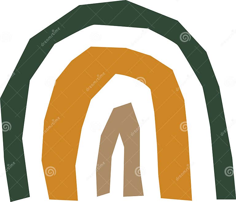 Abstract Arch Lines stock illustration. Illustration of black - 356401267