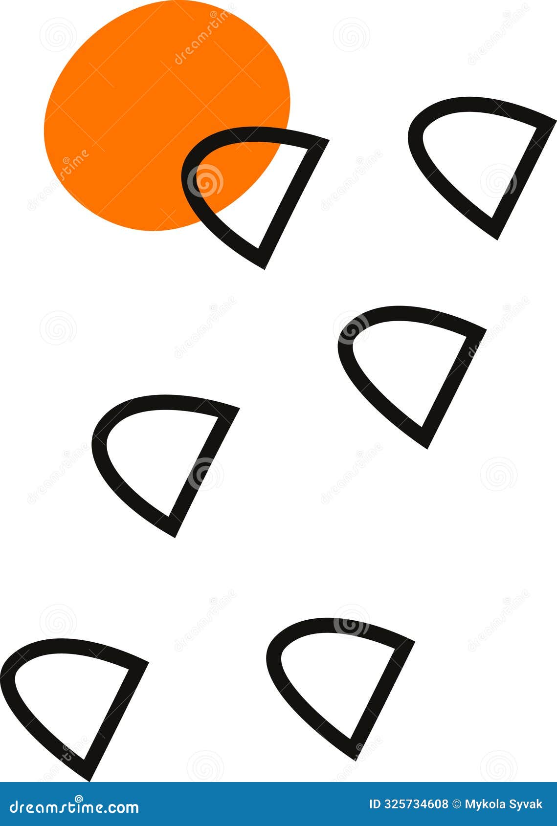 Abstract Arch Pattern stock vector. Illustration of wallpaper - 325734608