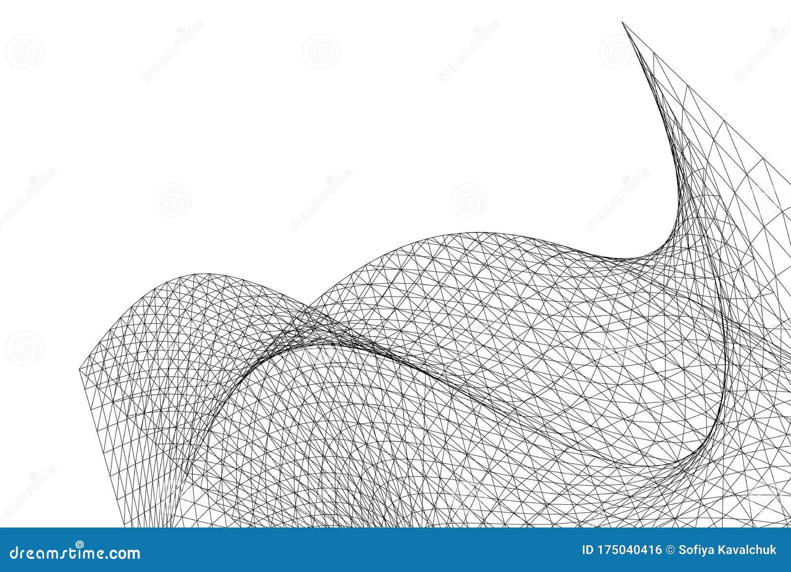 Abstract Architectural Backdrop. White Blueprint Stock Illustration ...