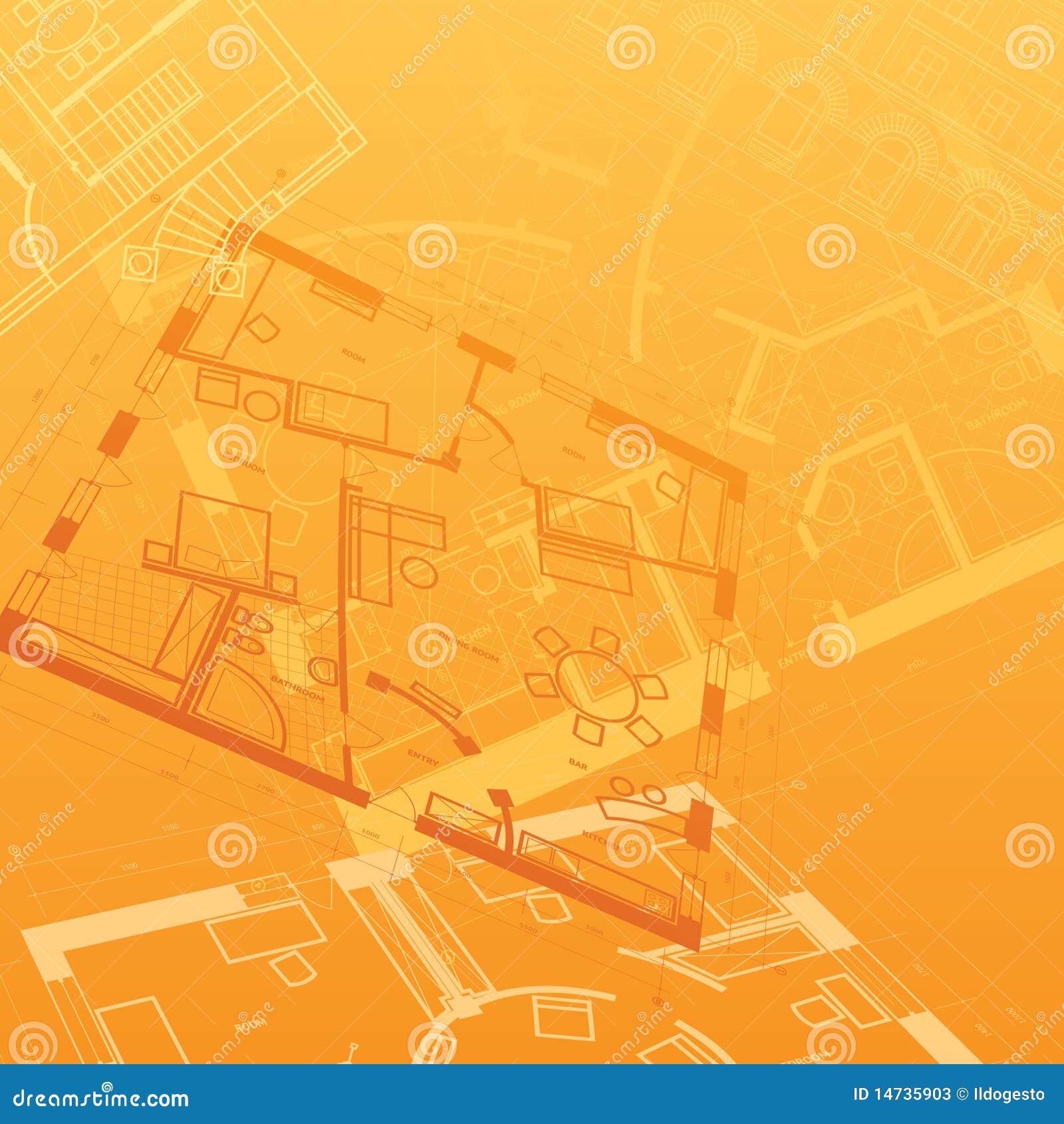 Abstract Architectural Background Stock Vector - Illustration of ...