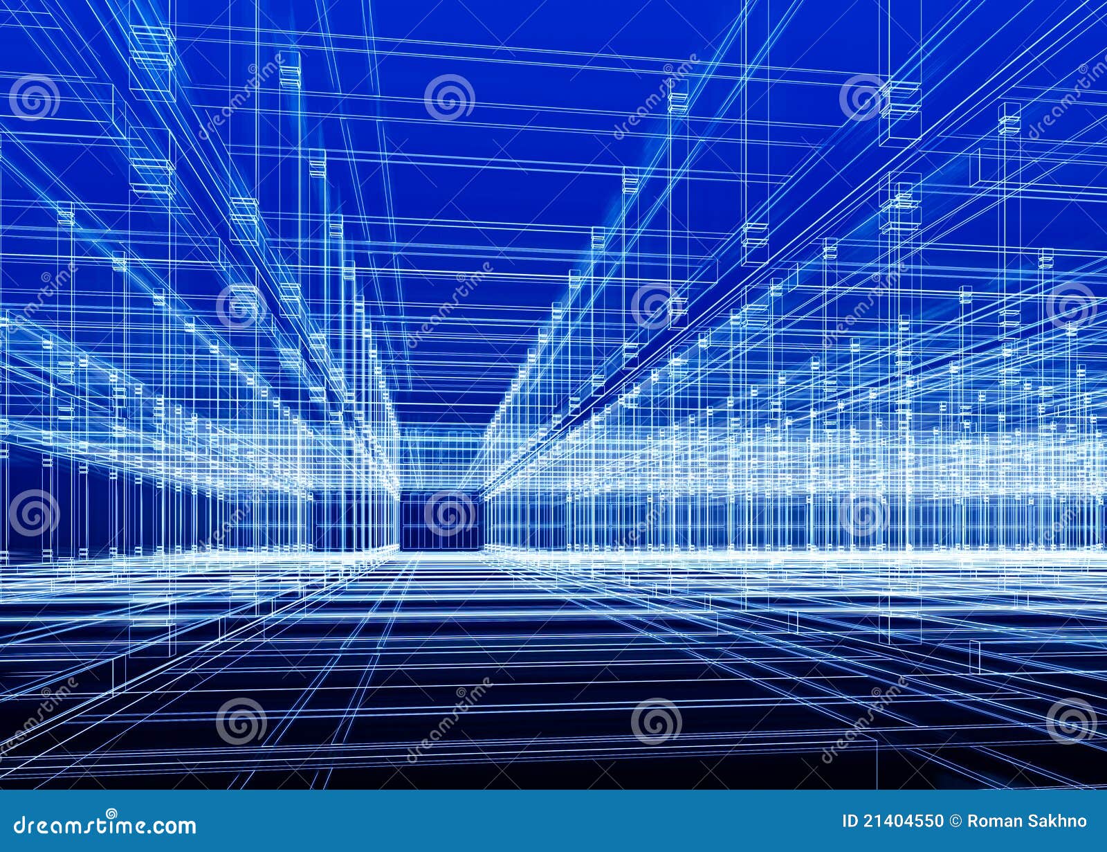 Architectural Background With Technical Drawings. Blueprints Plan ...