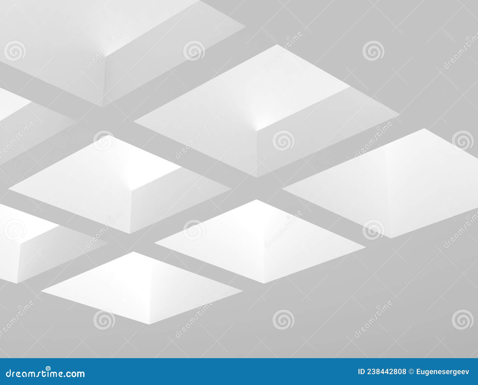 Abstract Architectural Background with White Skylight Design, 3d Stock ...