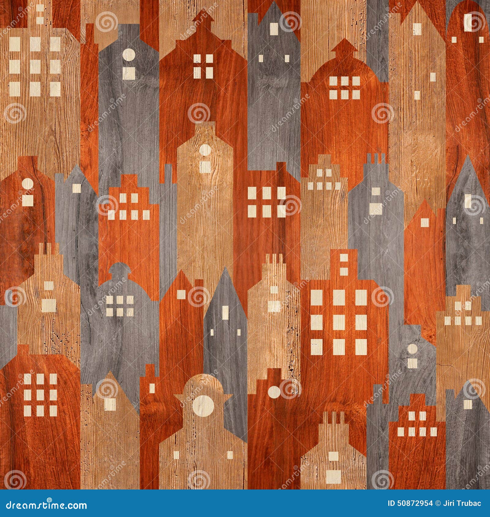 Abstract Architectural Building - Seamless Background - Wooden Texture ...