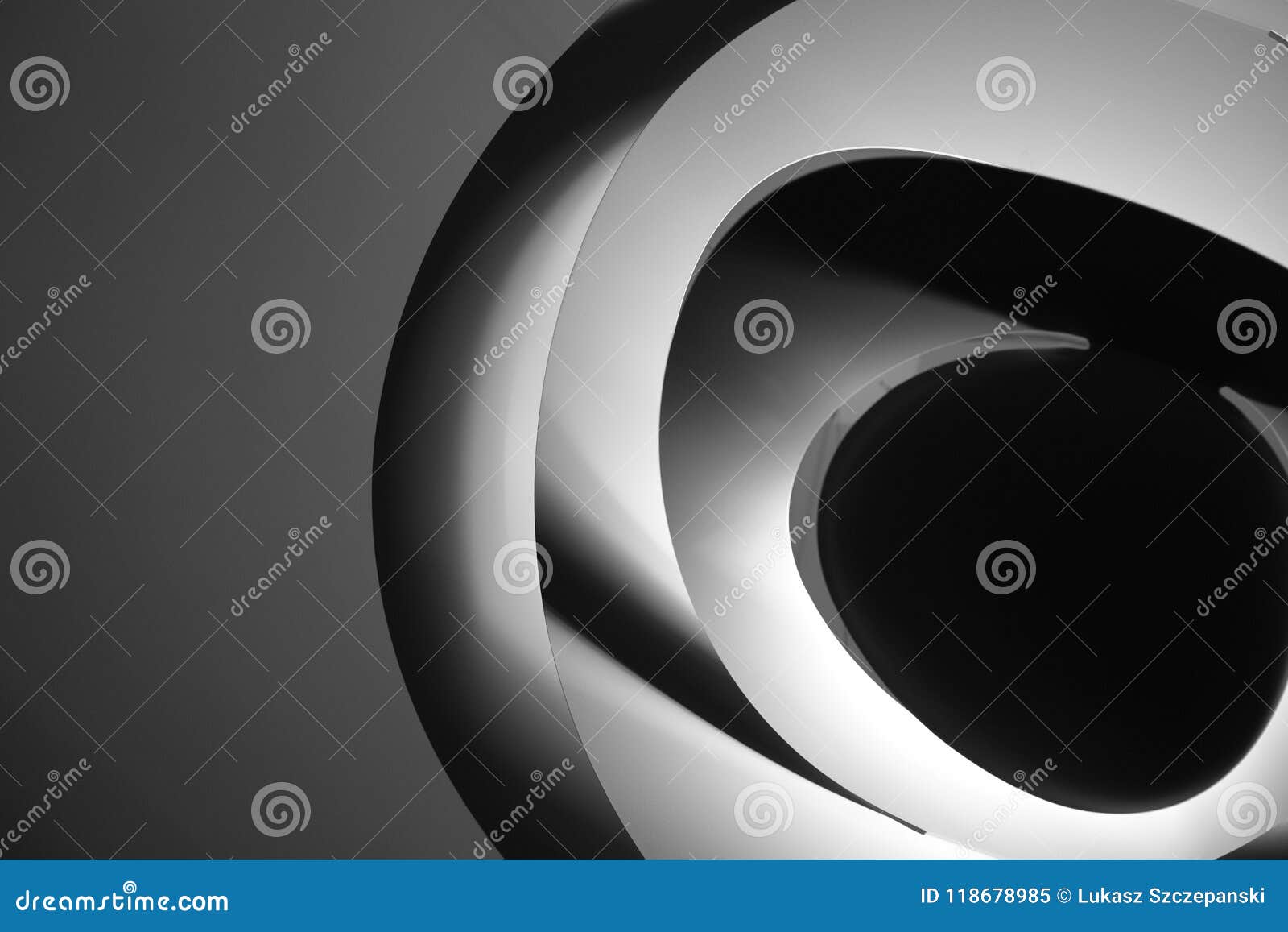 Abstract Architectural Ceiling, Curves and Round Lines Stock ...