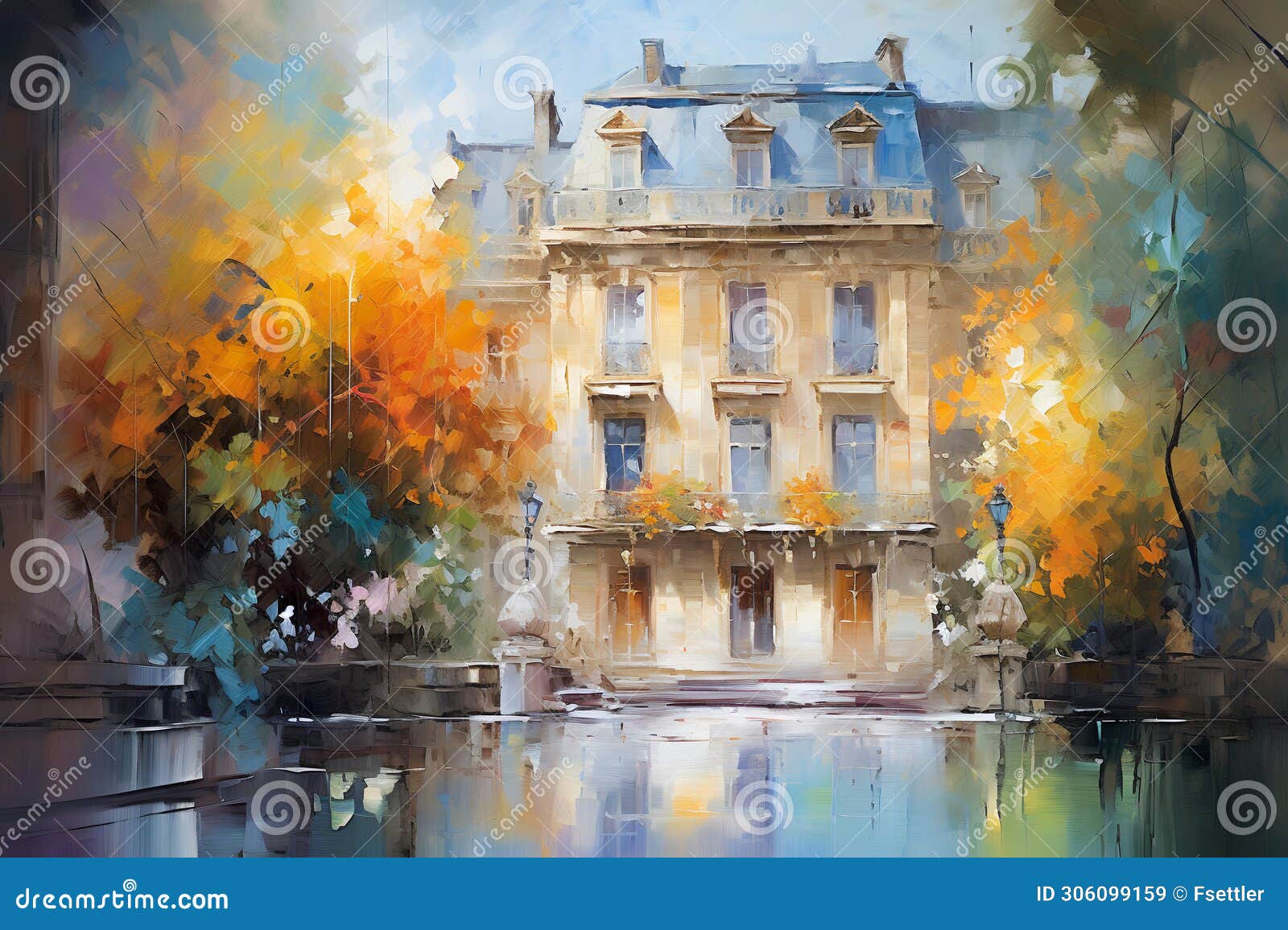 Abstract Architectural Composition. Oil Painting in Impressionism Style ... Abstract Architectural Composition. Oil Painting in Impressionism Style ...
