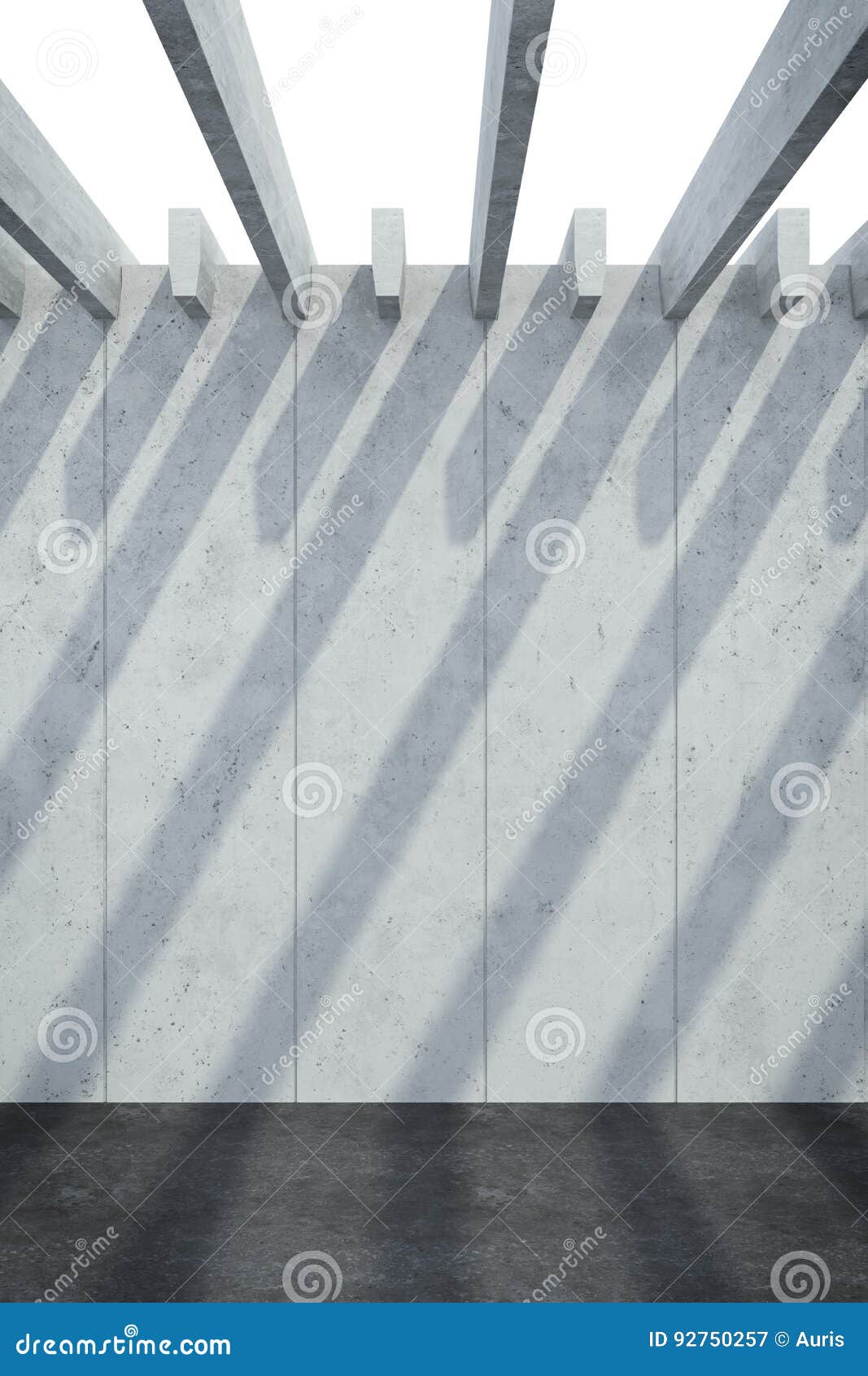 Abstract Architectural Concrete Composition Stock Illustration ...