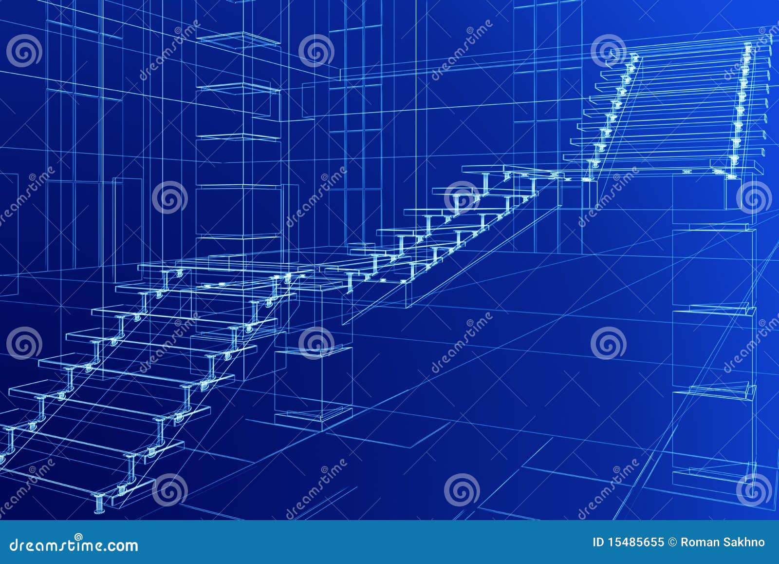 Abstract Architectural Construction Stock Illustration - Illustration ...