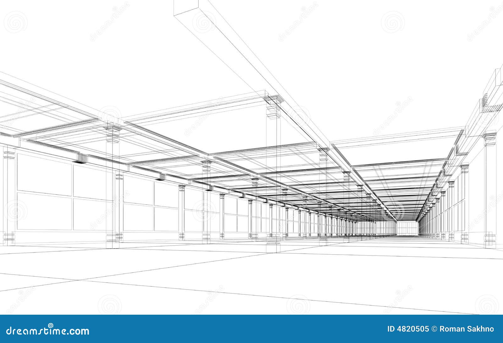 Abstract Architectural Construction Stock Illustration - Illustration ...